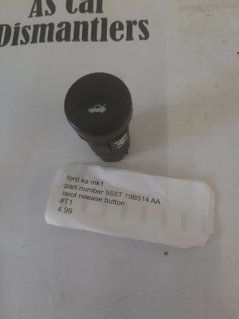 FORD KA MK1 boot release button switch 5s5t19b514aa #t1f22 £4.99 ...