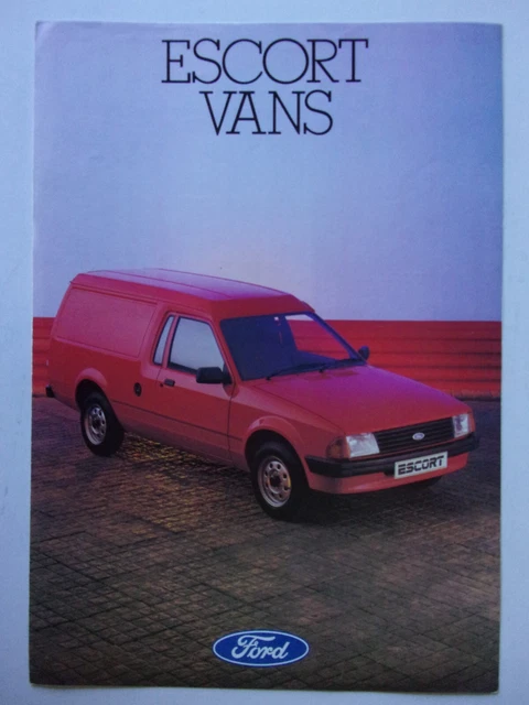 FORD ESCORT MK3 VAN & POPULAR VAN orig 1983 UK Mkt Sales Brochure £5.99 ...