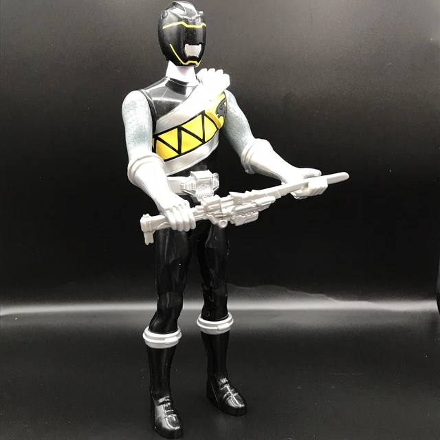 POWER RANGERS DINO Charge Black Ranger 12” Action Figure Sword Bandai ...