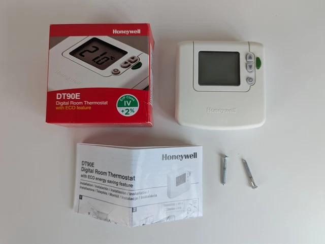 HONEYWELL DT90E WIRED Room Thermostat with ECO Feature - White (Used) £ ...