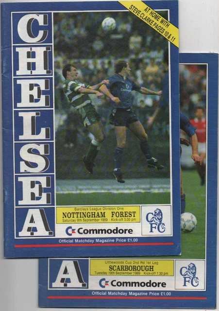CHELSEA 1989-90 HOMES 15 different home football programmes 1989-1990 ...