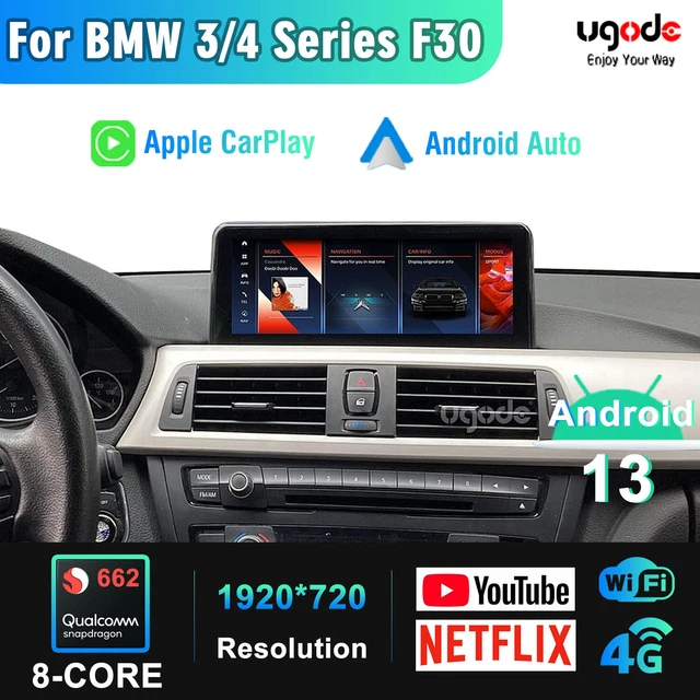 10.25& ANDROID 13 Screen Carplay GPS For BMW 3 4 series F30 F34 F80 F84 ...