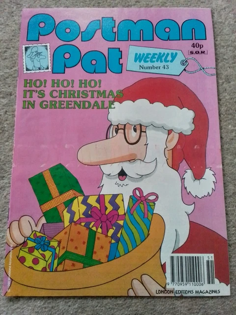 VINTAGE POSTMAN PAT Weekly #43 1990 Christmas Issue London Editions ...