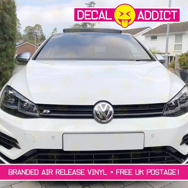GRILLE OVERLAY DECHROME Strip Decals Stickers x 2 for VW Golf MK7.5 R £ ...