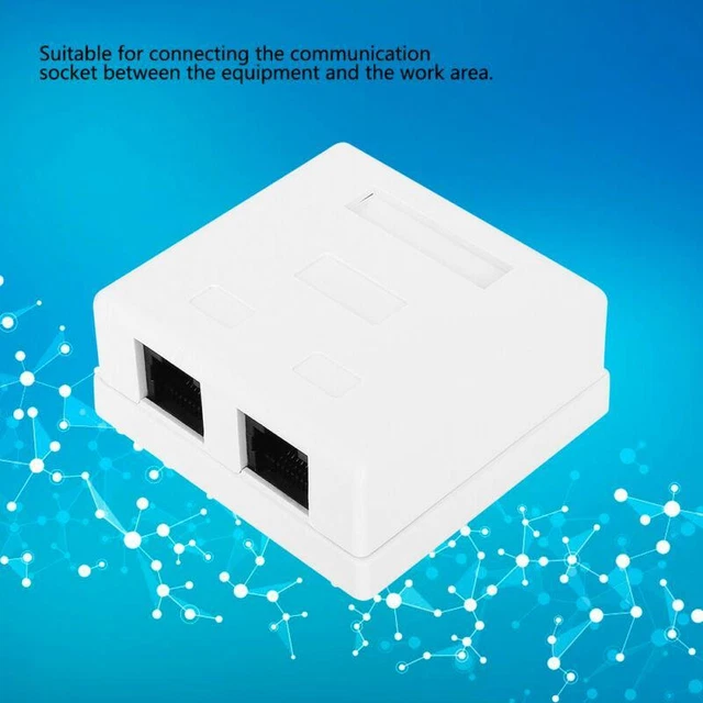 CAT6 DUAL-PORT JUNCTION Boxes RJ45 Mount Box - 2pcs - 6 Types ...