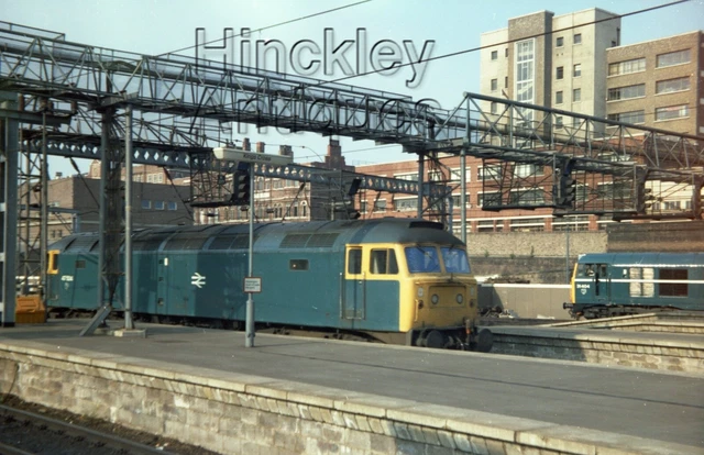35MM NEGATIVE BR British Railway Diesel Loco Class 47 47528 at Kings ...