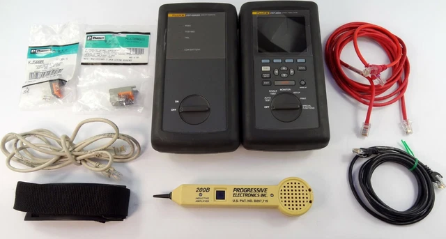 FLUKE NETWORKS DSP-2000 Cable Analyzer & {DSP-2000SR} Smart Remote Test ...