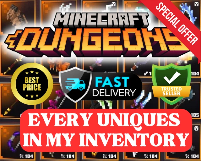 MINECRAFT DUNGEONS-EVERY UNIQUES Items !Full Listing & Cheapest Price ...