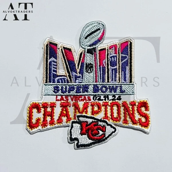 FOOTBALL KANSAS CITY Chiefs Super Bowl LVIII 2024 patch brodé à ...