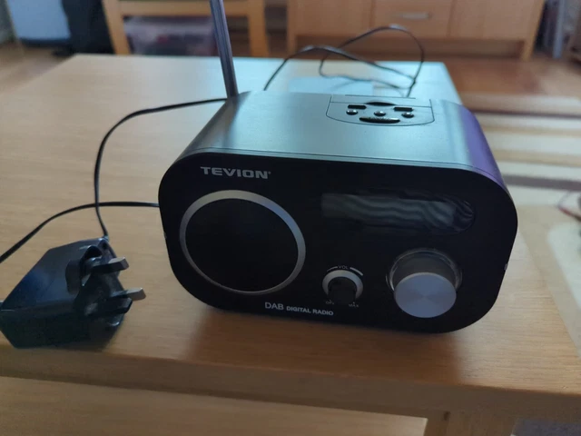 TEVION RADIO DAB Digital Radio Lightweight Alarm Bedside Alarm Potable ...
