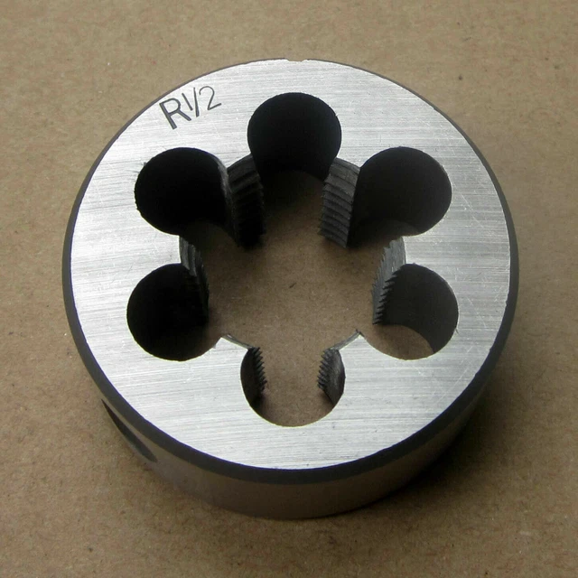 BRITISH STANDARD PIPE BSPT Taper Thread Die 1/8" 1/4" 3/8" 1/2" 3/4" 1 ...