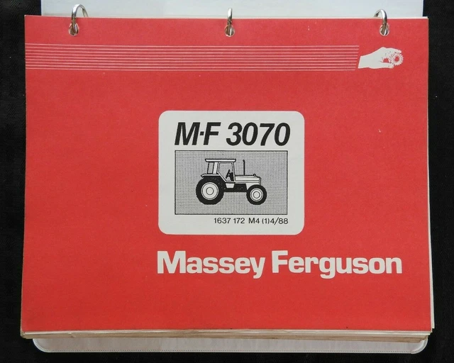 ORIGINAL MASSEY FERGUSON Mf 3070 Mf3070 Traktor Teilekatalog Handbuch ...