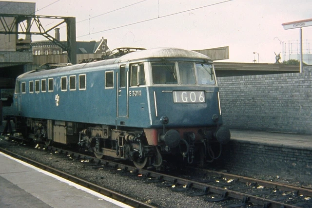 35MM RAILWAY SLIDE. B.R. Class 81 locomotive No. E3014 at Stafford. 22 ...