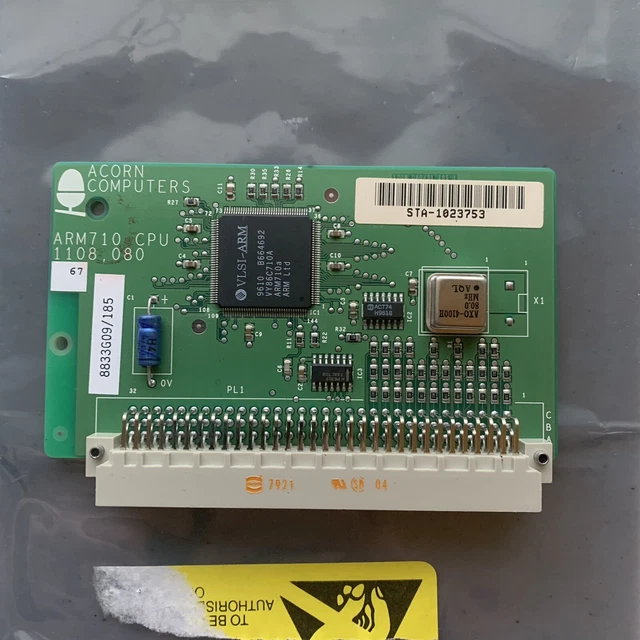 Acorn Risc Pc 40mhz Arm710 Processor Card Cpu £44 99 Picclick Uk