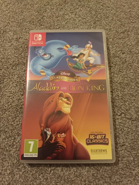 DISNEY CLASSIC GAMES: Aladdin and The Lion King (Nintendo Switch) Fast ...