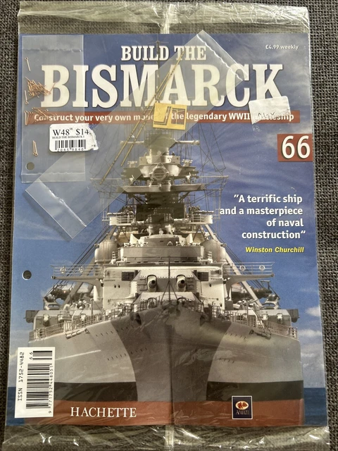 HACHETTE PARTWORKS BUILD the Battleship Model Bismarck Part 66 $18.00 ...
