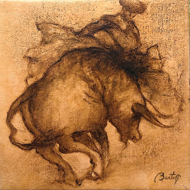TABLEAU PEINTURE À l'huile painting tauromachie bull fight EUR 60,00 ...