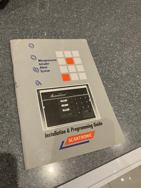 SCANTRONIC USER INSTALLER Manual & Installation Guide 9800 £15.99 ...