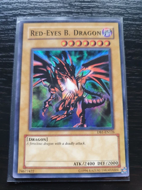 YU-GI-OH RED EYES B Dragon DB1-EN126, Super Rare, Mint Condition ...