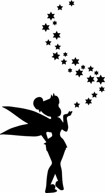 WINDOW WALL DISPLAY Peter Pan Tinkerbell & Stars Silhouette Vinyl ... WINDOW WALL DISPLAY Peter Pan Tinkerbell & Stars Silhouette Vinyl ...