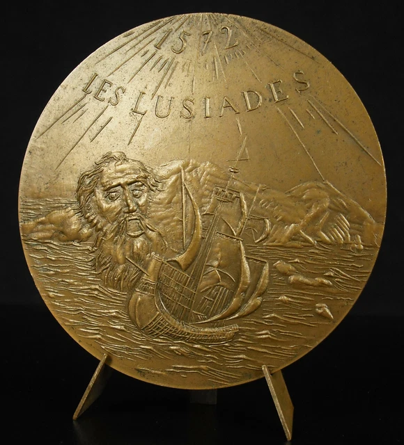MÉDAILLE LES LUSIADES poème épique de Luís de Camões Portugal Empire ...