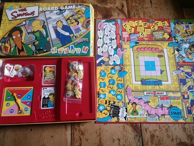 THE SIMPSONS BOARD Game Springfield USA kids family fun Winning Moves ...