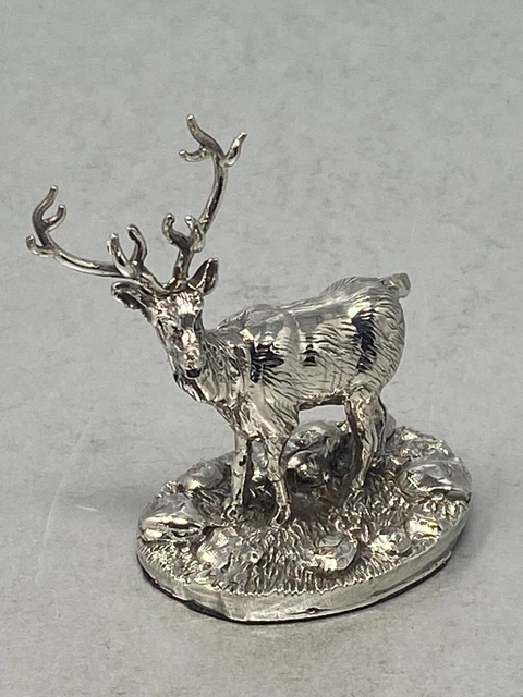 STERLING SILVER STAG Model - full english hallmark £69.00 - PicClick UK