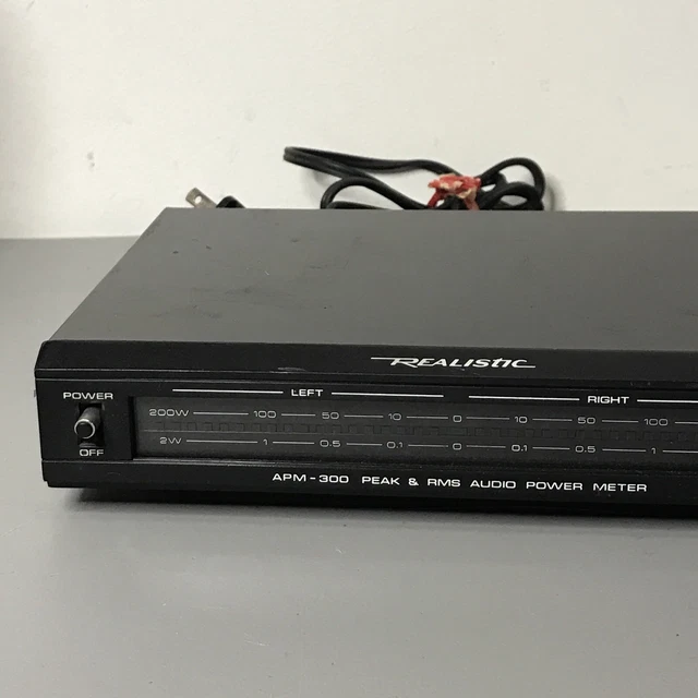 REALISTIC APM-300 PEAK & RMS Audio Power Meter Unit - Tested & Working ...