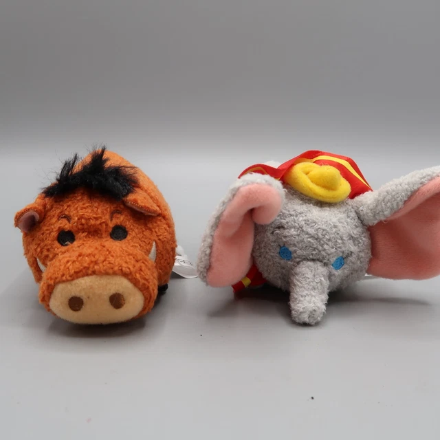 DISNEY DUMBO AND Lion King Boar Pumba Tsum Tsum Stackable Soft Plush £6 ...