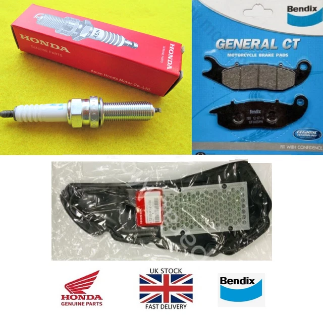 GENUINE HONDA PCX125 Air Filter + Spark Plug + Front Brake Pads 2021 ...