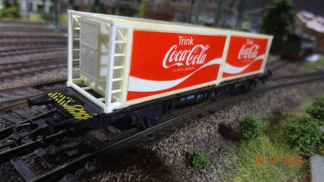 ROCO 4320 COCA Cola Containertragwagen, DB, HO, OVP (50) EUR 15,90 ...