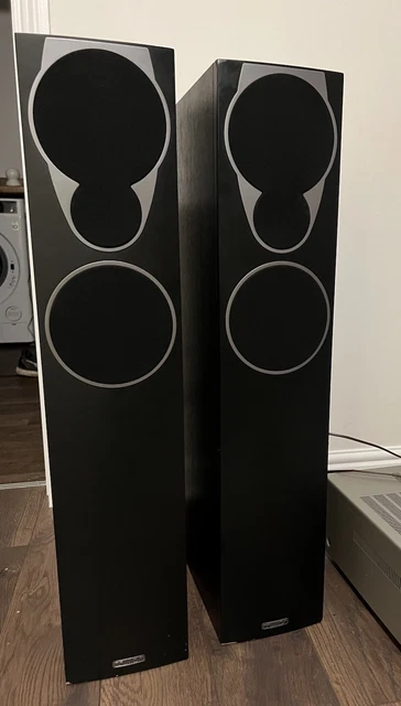 MISSION MX-3 BLACK Floor Standing Speakers Pair Tested Working £115.10 ...