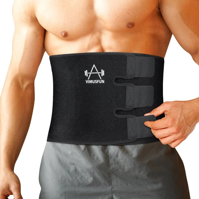 WAIST TRIMMER BELT Men Sweat Band Waist Trainer For Women Lower Belly ...