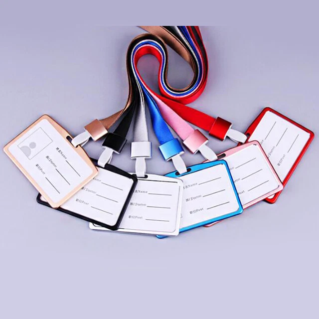 2/1X CARTE DE Travail Professionnelle Badge D'identification Lanière ...