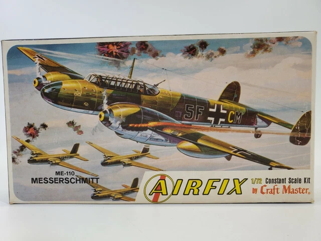 SDG VTG AIRFIX 1208-50 ME-110 Messerschmitt avion avion échelle 1/72 kit modèle EUR 15,50 ...