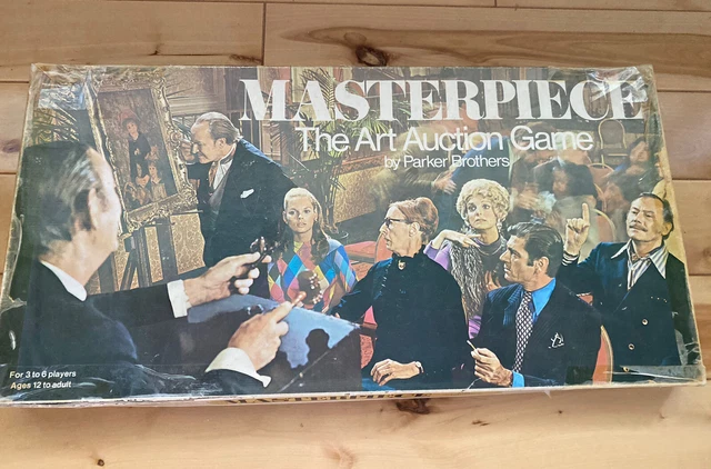 1970 MASTERPIECE GAME Art Auction Game by Parker Brothers Complete ...