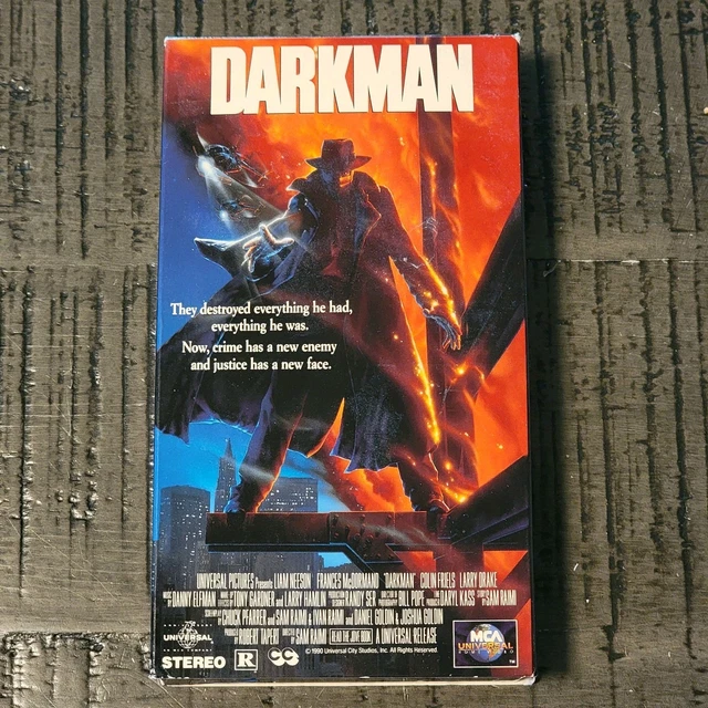 DARKMAN VHS TAPE Liam Neeson Frances McDormand Sci-fi £7.11 - PicClick UK