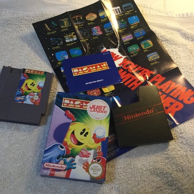 NINTENDO NES PAC-MAN Cartridge Game PAL Boxed Complete £59.99 - PicClick UK