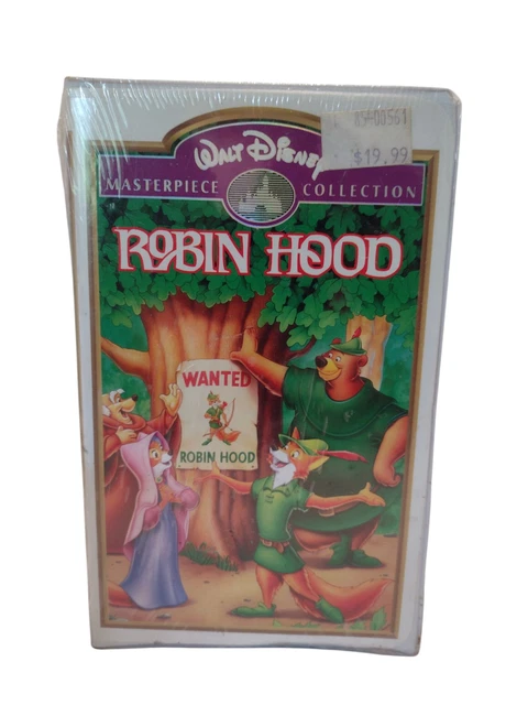 WALT DISNEY ROBIN Hood Masterpiece Collection 1999 VHS Sealed NOS £11. ...
