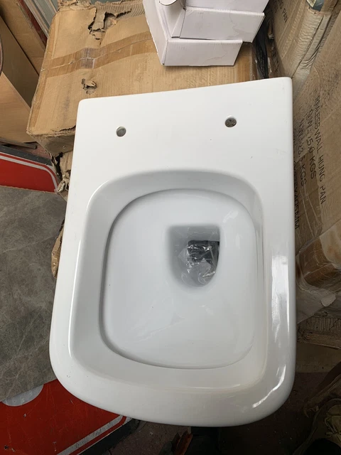 MONACO RIMLESS WALL Hung Pan Toilet Pan £40.00 - PicClick UK