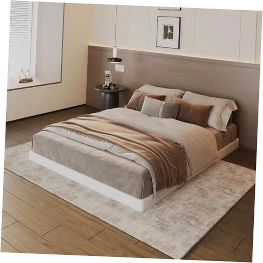 BOX SPRING SIZE Bed Base, Heavy Duty Metal Mattress Foundation Queen 3 ...