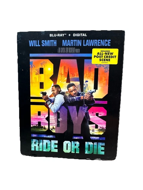 BAD BOYS RIDE or Die - Blu-ray + Digital w/Slipcover BRAND NEW $13.70 ...