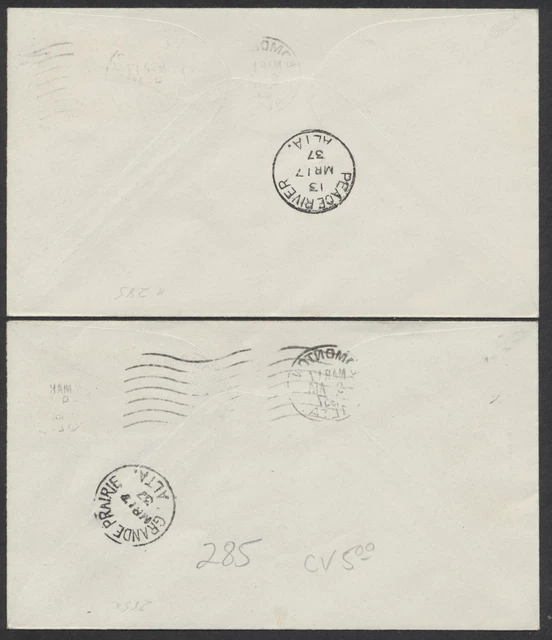 1937 LOT OF 16 Edmonton-Grande Prairie-Dawson Creek-Ft St John BC ...