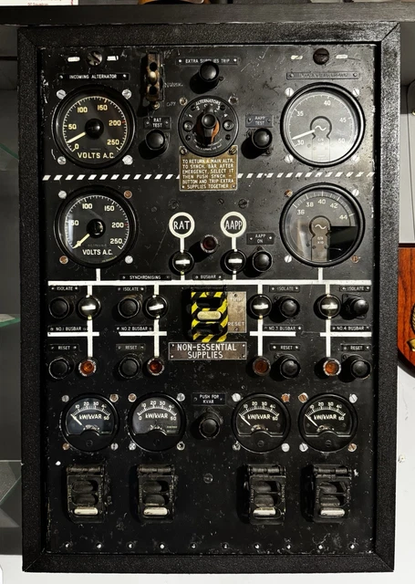 RAF AVRO VULCAN B.2 Complete AEO, AAPP/RAT Panel In Wall Mounted Case ...