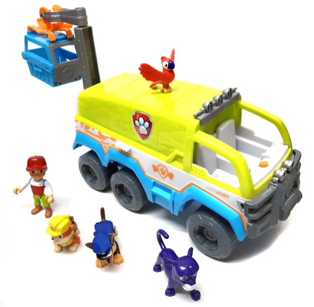 PAW PATROL PLAYSET Jungle Rescue Truck Toy Vehicle with Figure ...