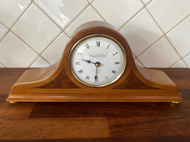 ANTIQUE STYLE KNIGHTS & Gibbins Mantel Clock In Wooden Case: Quartz ...