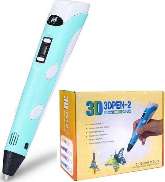 PENNA 3D DA Disegno Tridimensionali Stereoscopica Stampa Set Di Fili Per Bambini EUR 16,90 ...