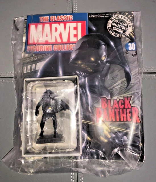 EAGLEMOSS MARVEL CLASSIC Collection Black Panther No 30 Display figure ...
