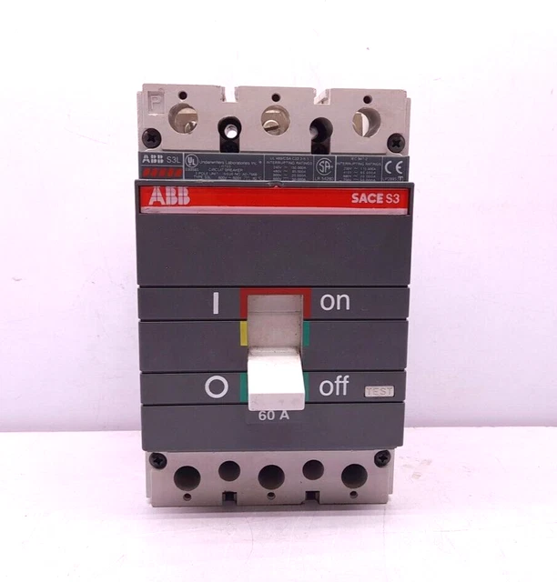 ABB SACE S3 S3L 3 Pôle Disjoncteur 60A EUR 388,63 - PicClick FR