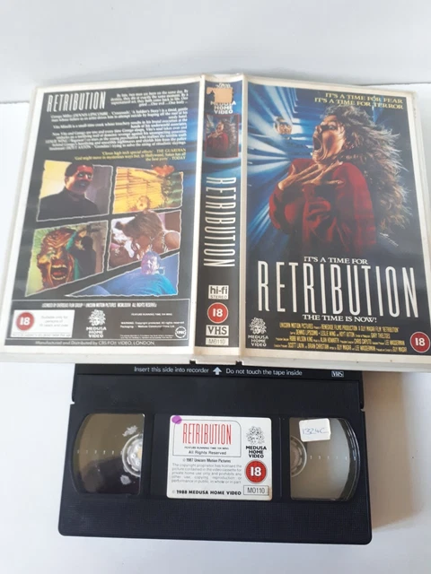 RETRIBUTION BIG BOX EX RENTAL VHS video cassette UK VINTAGE !MOLD! £3.00 - PicClick UK
